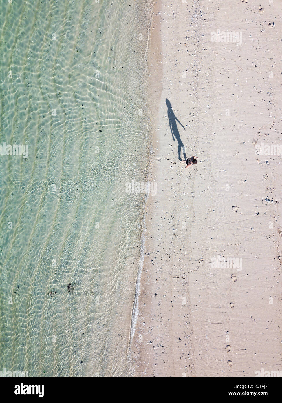 Indonesia, Bali, Melasti, Aerial view of Karma Kandara beach Stock ...