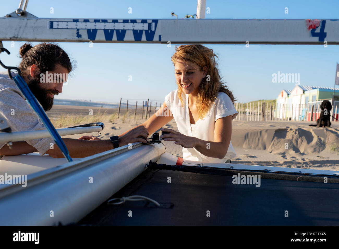 Couple getting ready hi-res stock photography and images - Alamy