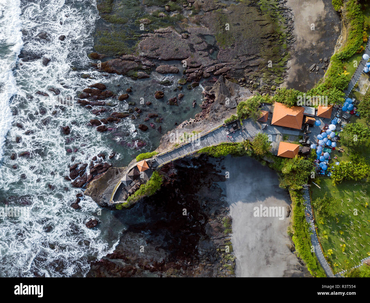 Indonesia, Bali, Aerial view of Tanah Lot temple Stock Photo - Alamy