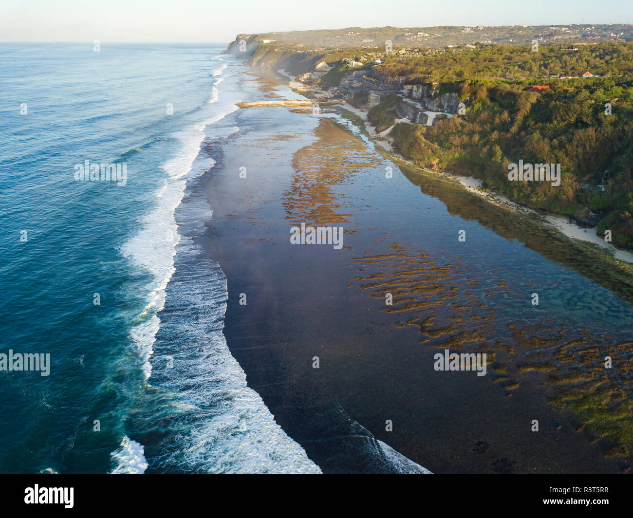 Indonesia, Bali, Aerial view of Green Bowl beach Stock Photo - Alamy
