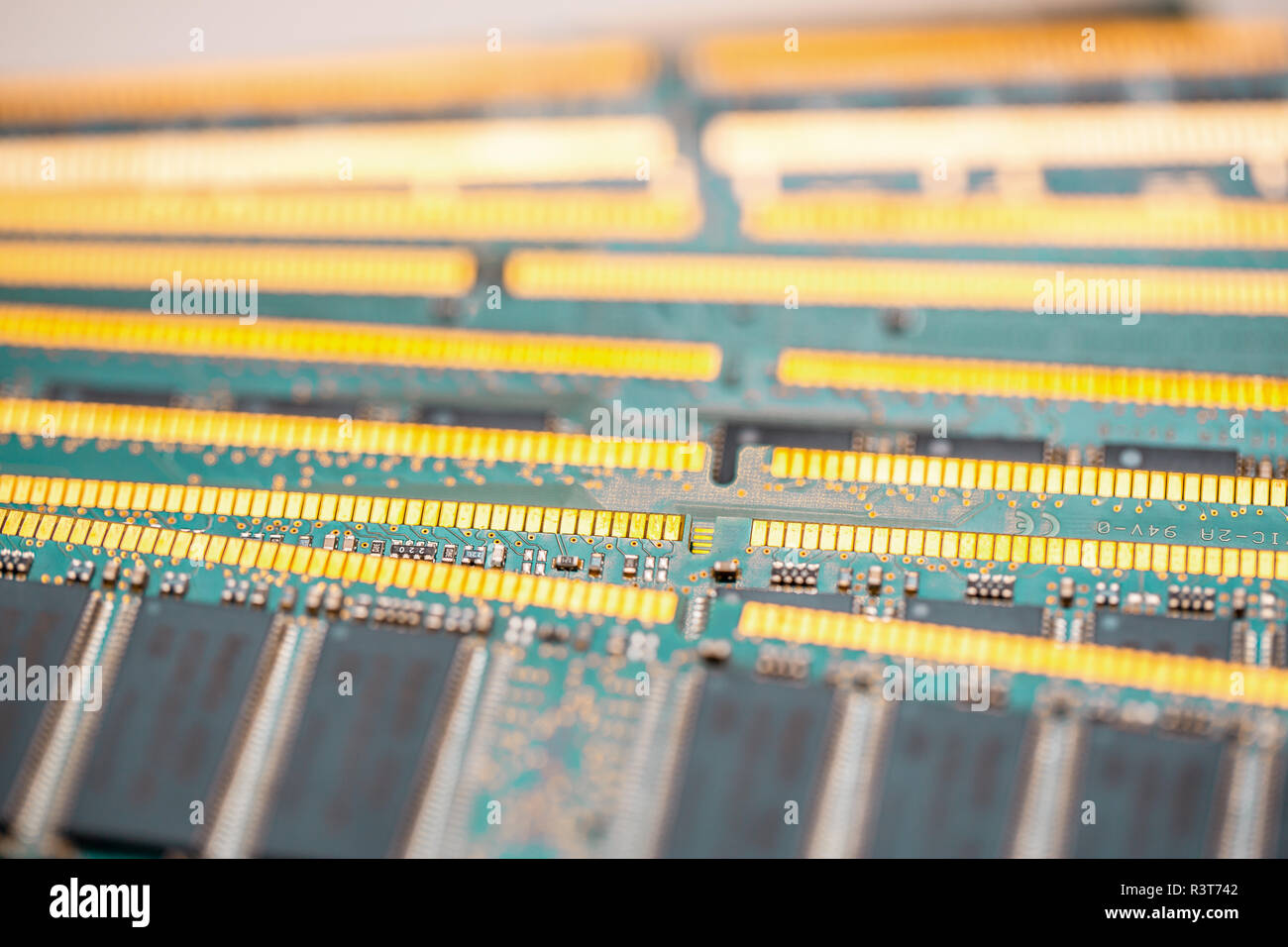 Computer memory ram close up Stock Photo - Alamy