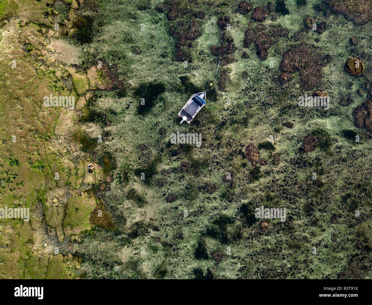Indonesia, Bali, Aerial view of boat Stock Photo - Alamy