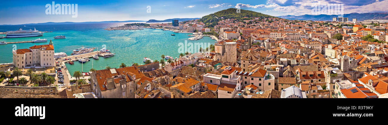 Split waterfront aerial panoramic view Stock Photo - Alamy