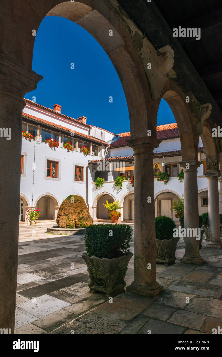 Krka monastery courtyard hi-res stock photography and images - Alamy