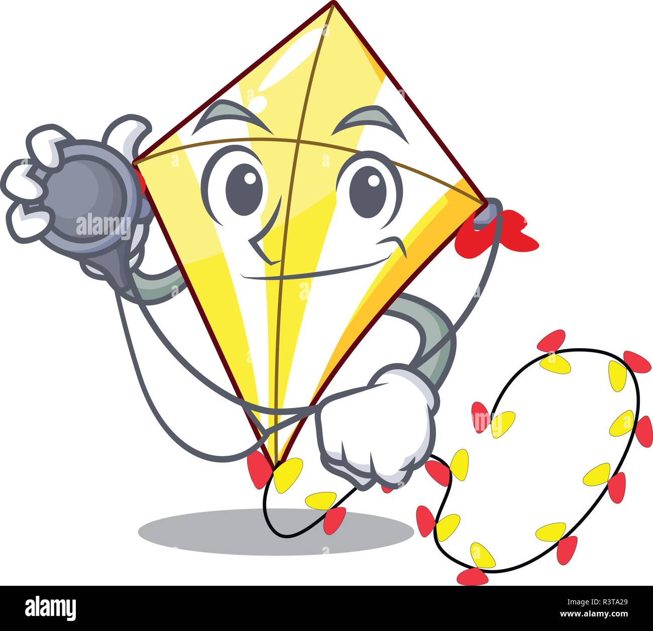 Doctor Kite cartoon fly away in sky Stock Vector Image & Art - Alamy