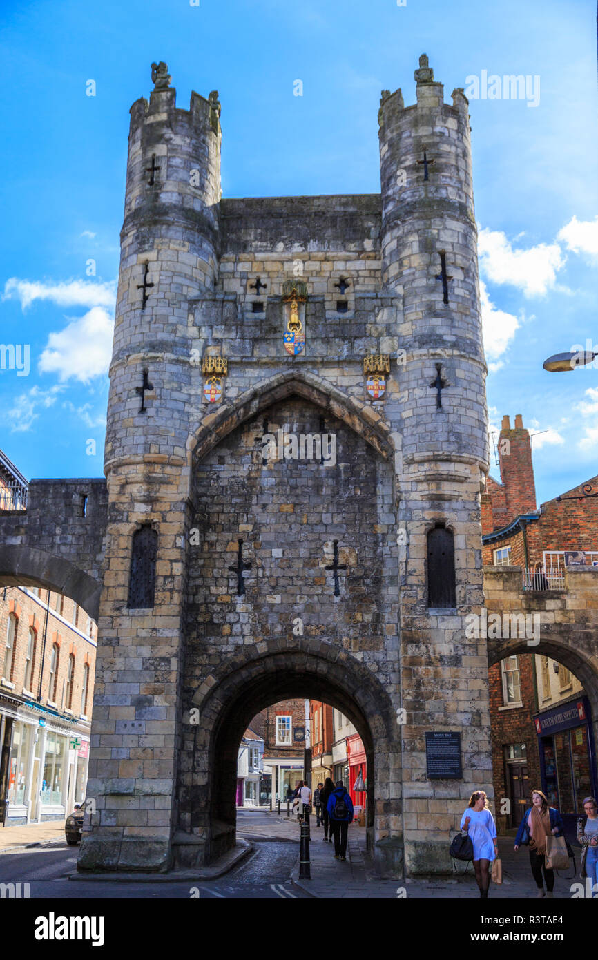 England, Yorkshire, York. City Gate Stock Photo - Alamy