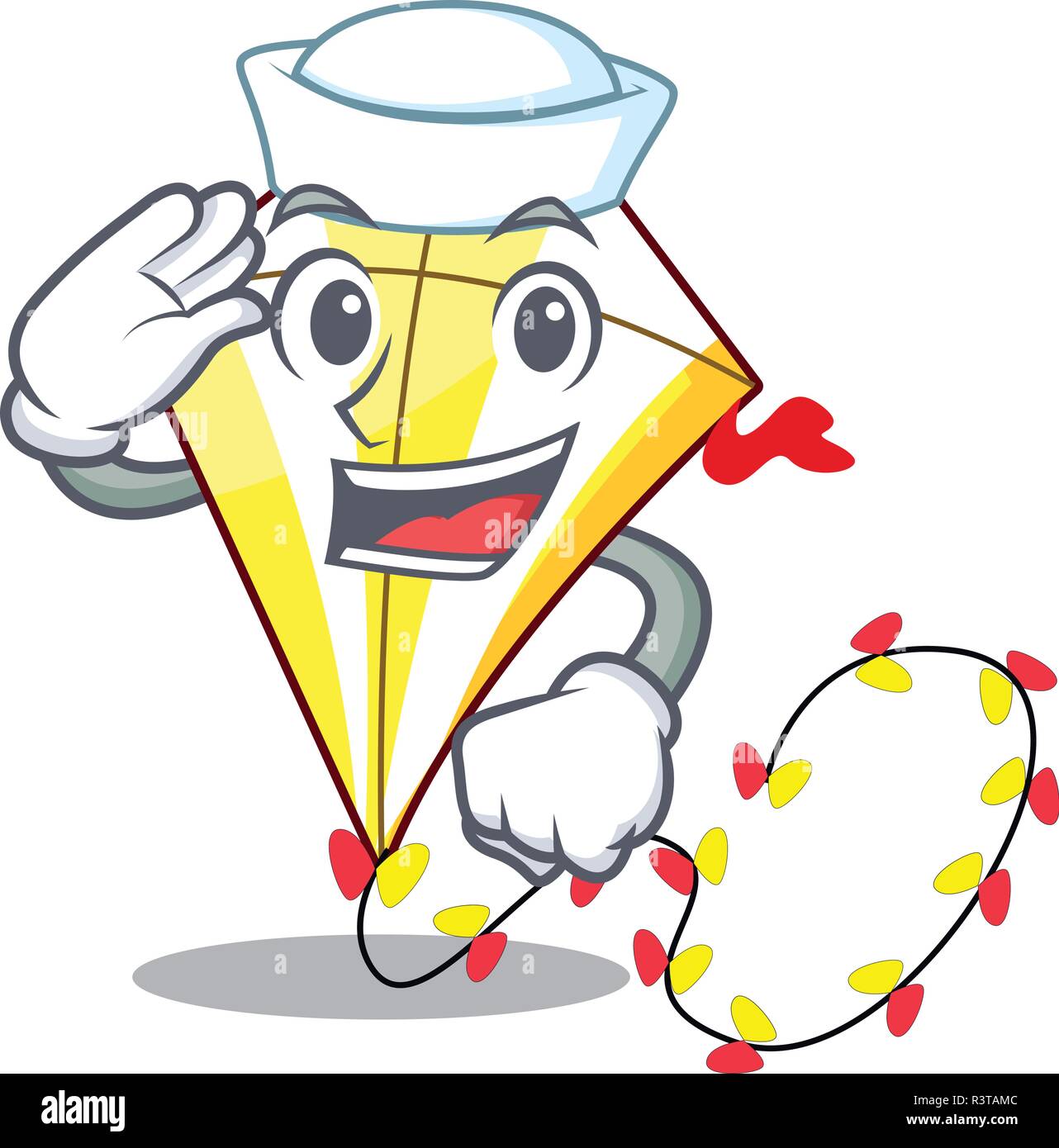 Sailor Kite cartoon fly away in sky Stock Vector Image & Art - Alamy