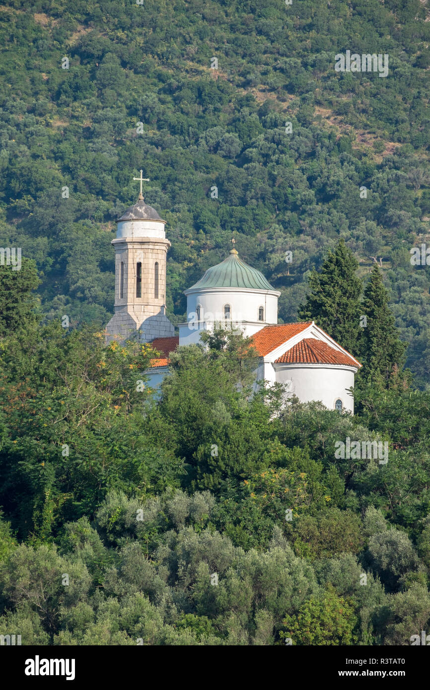 Church of St. Nedjelja, Lepetani Narrows, Montenegro Stock Photo - Alamy