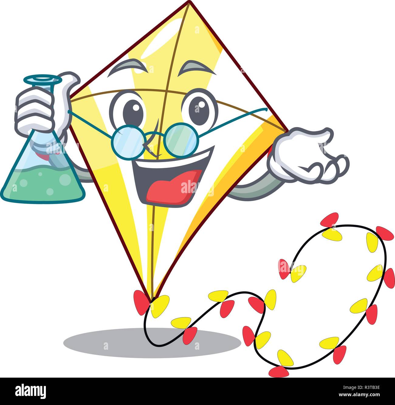 Professor kite small the cartoon on table Stock Vector Image & Art - Alamy