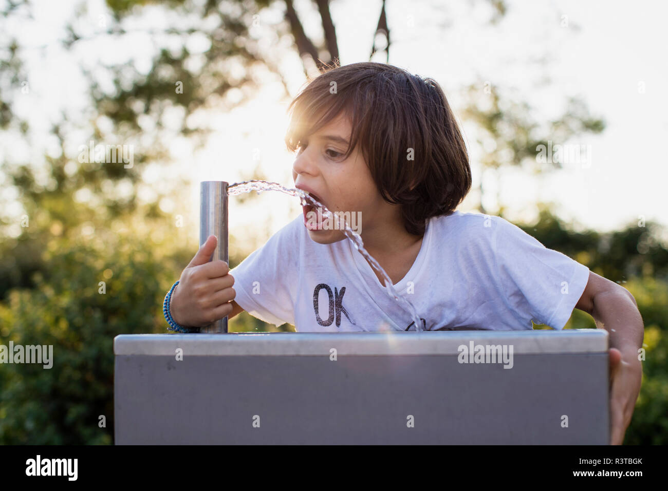 Boy drinking hi-res stock photography and images - Alamy