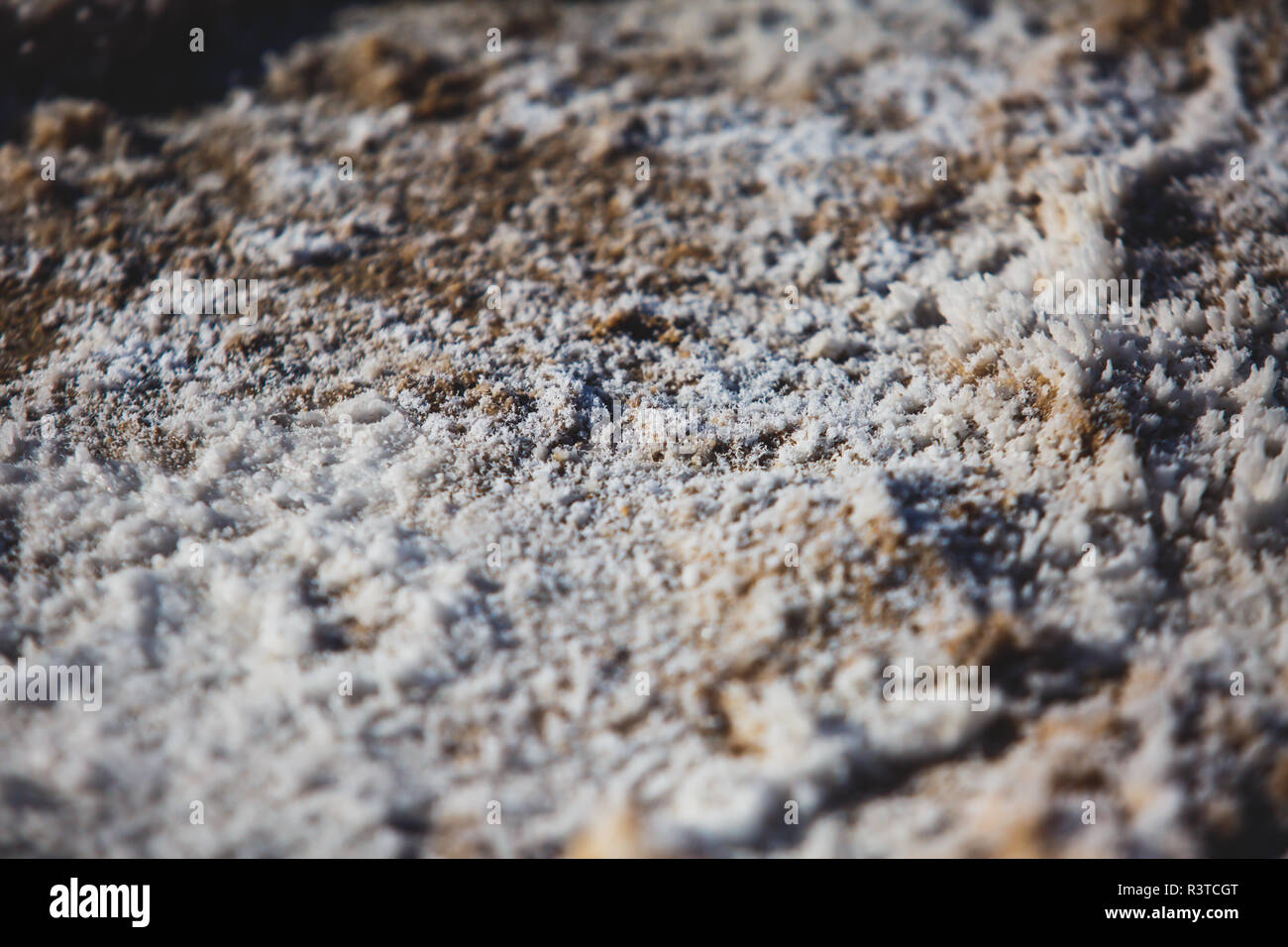 Vibrant view of Badwater basin, endorheic basin in Death Valley ...