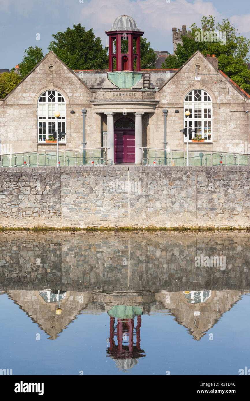 Ireland, County Kilkenny, Kilkenny City, Carnegie Library Stock Photo ...