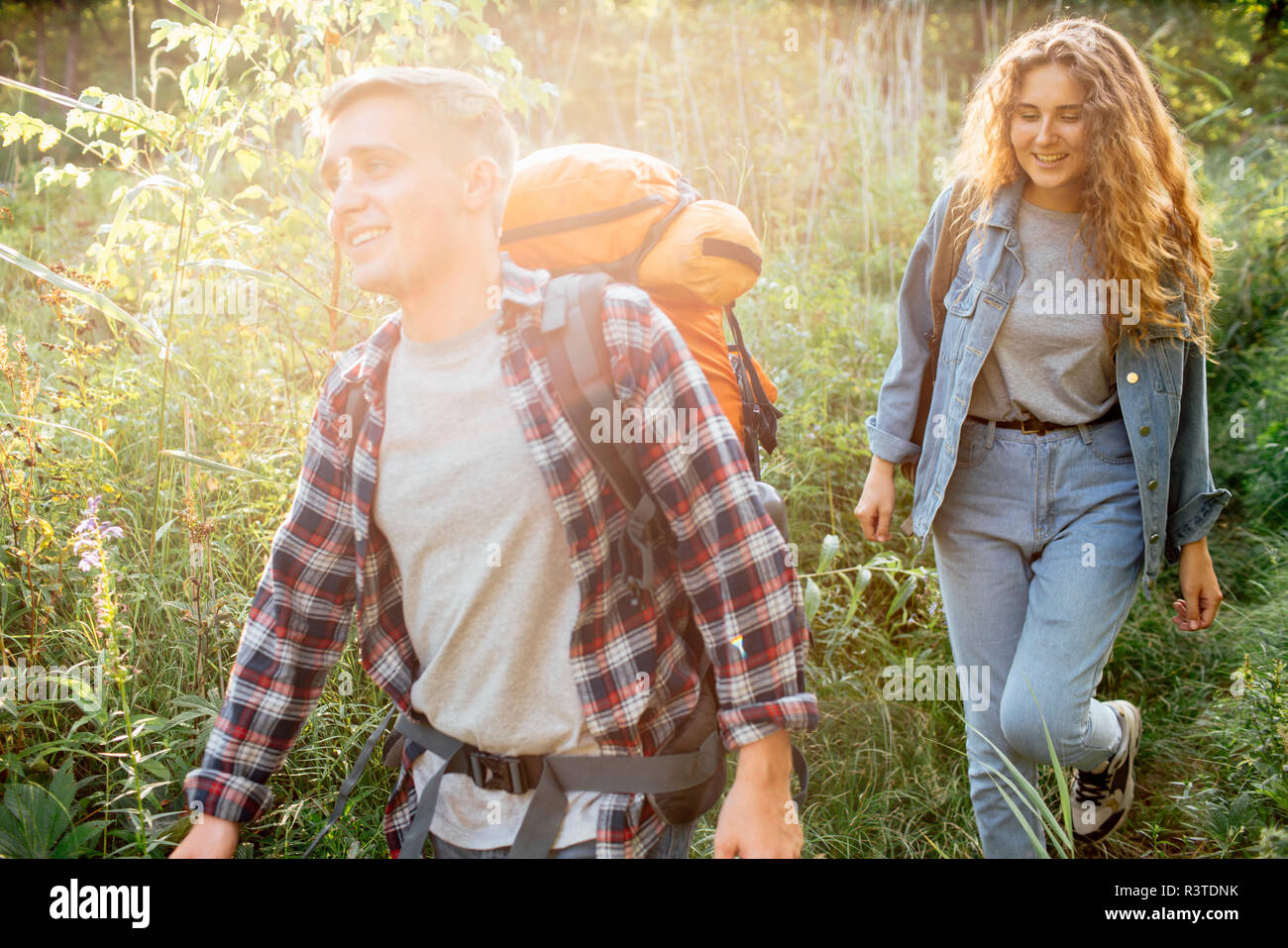 Young traveler in nature hi-res stock photography and images - Alamy