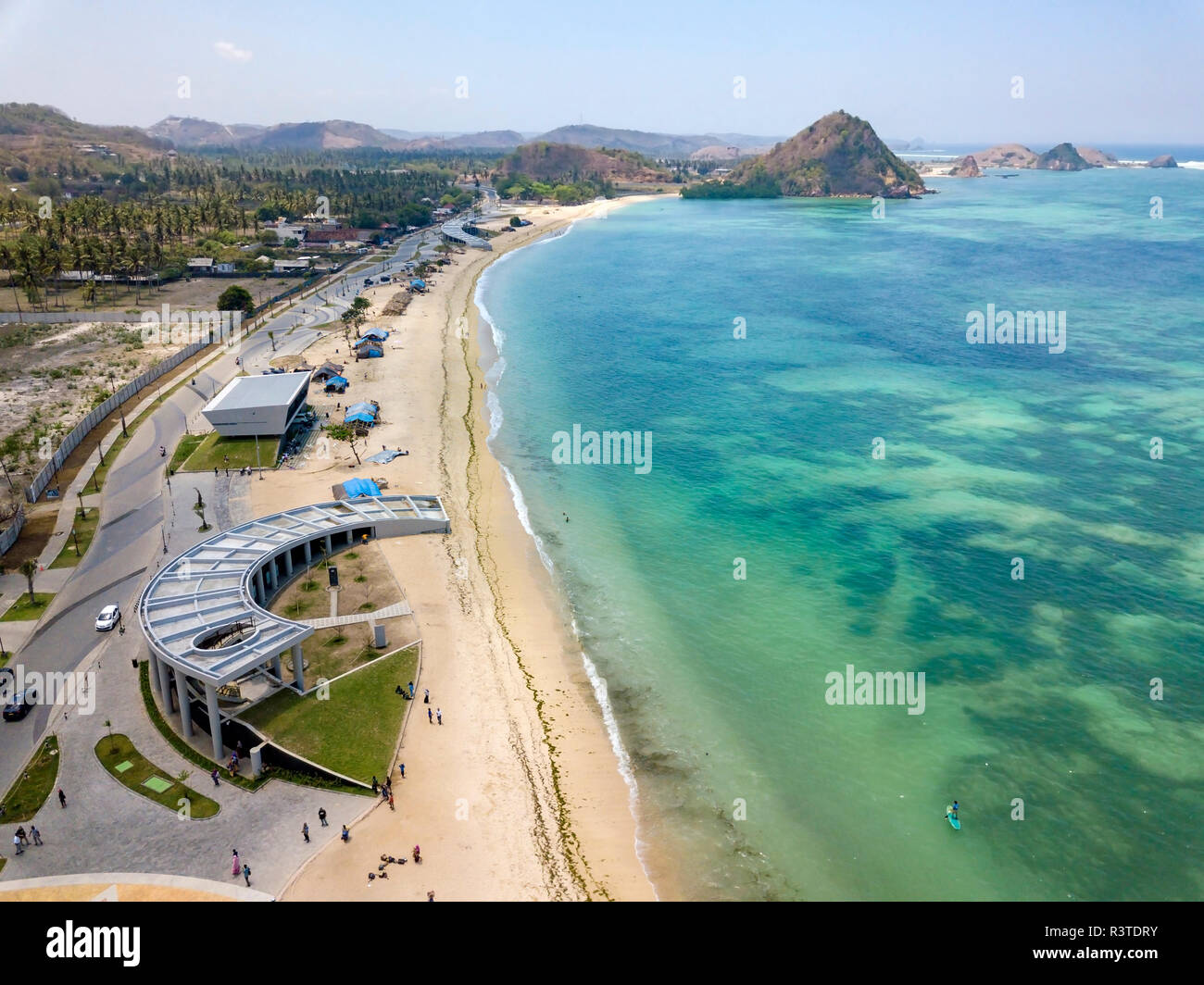 Indonesia, Lombok, Kuta, Aerial view of beach Stock Photo - Alamy