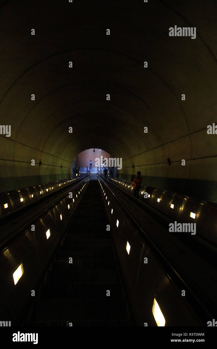 This is the longest escalator in the western hemisphere at 230 ft Stock ...