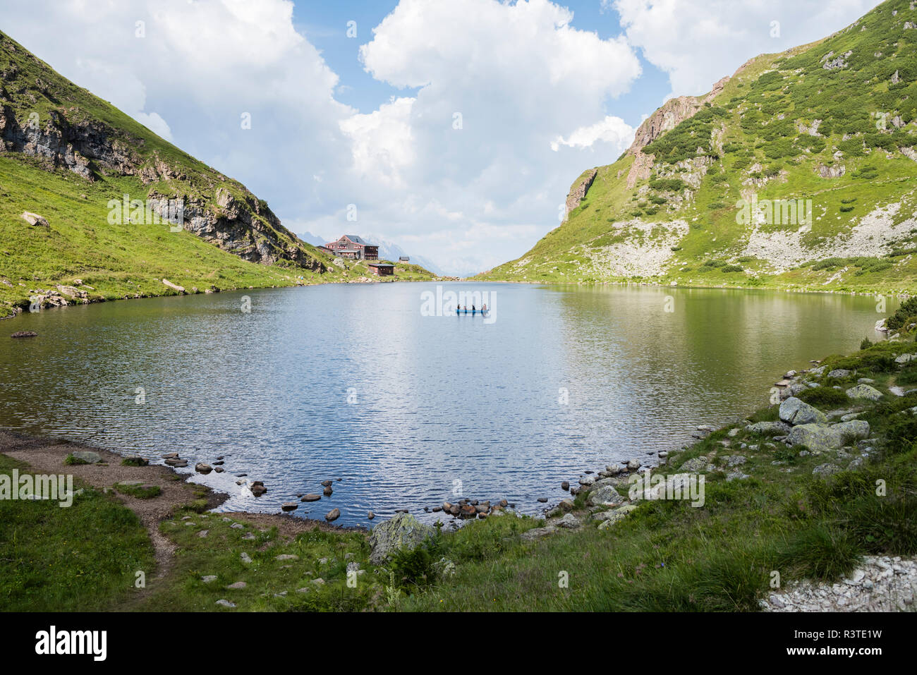 Austria, Tyrol, Fieberbrunn, Wildseeloder with lake Wildsee Stock Photo ...