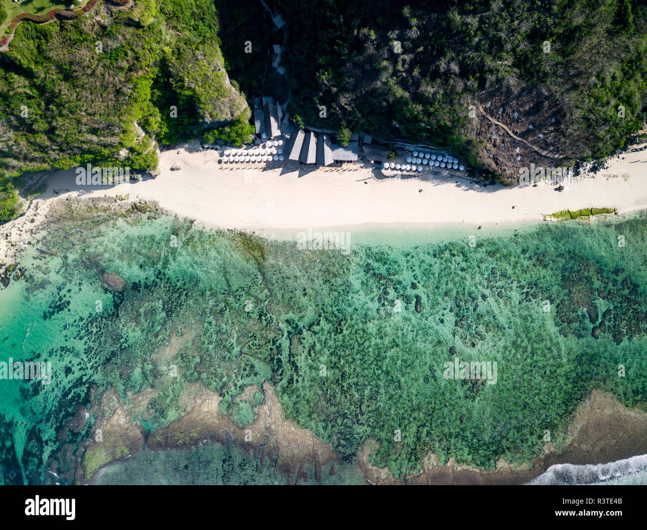 Indonesia, Bali, Aerial view of Karma Kandara beach Stock Photo - Alamy