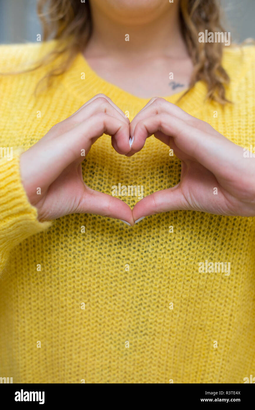 Hands up heart hi-res stock photography and images - Alamy