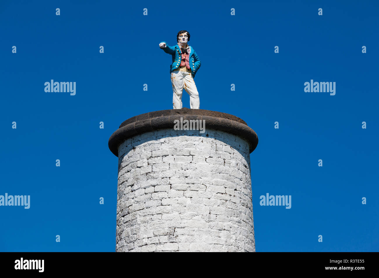 Ireland, County Waterford, Tramore, Metal Man, 1819 navigational marker ...