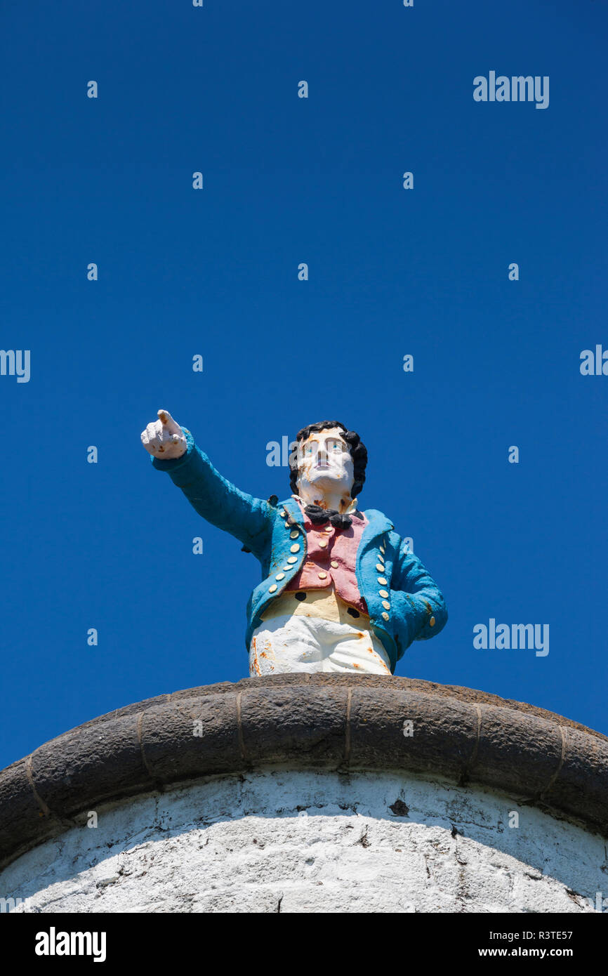 Ireland, County Waterford, Tramore, Metal Man, 1819 navigational marker ...