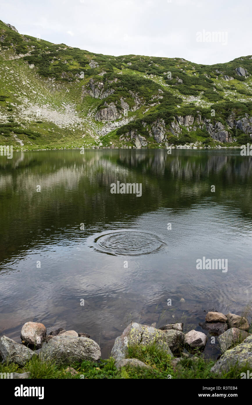 Austria, Tyrol, Fieberbrunn, lake Wildsee at Wildseeloder Stock Photo ...