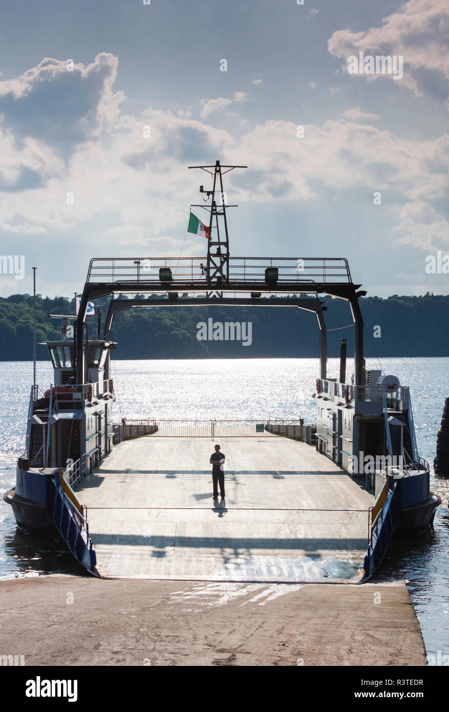 Ireland, County Waterford, Passage East, Waterford Harbor Ferry ...