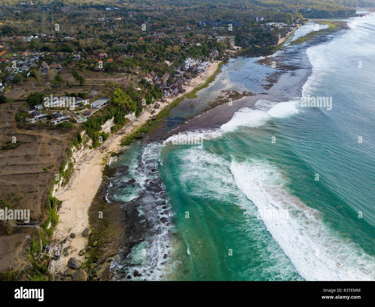 Indonesia, Bali, Aerial view of Bingin beach Stock Photo - Alamy