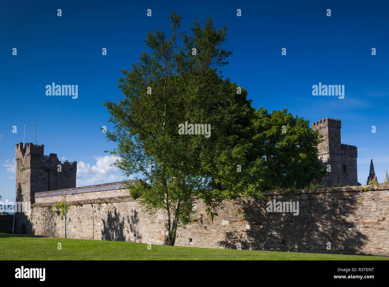 Ireland, County Wexford, Wexford Town, Westgate and ruins of town wall ...