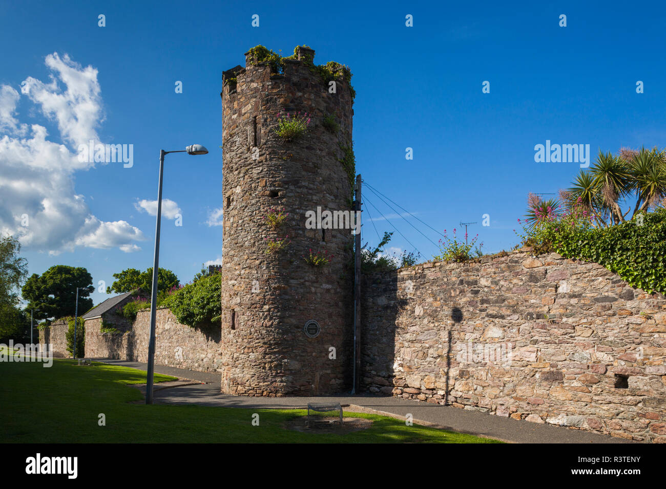 Ireland, County Wexford, Wexford Town, Westgate and ruins of town wall ...