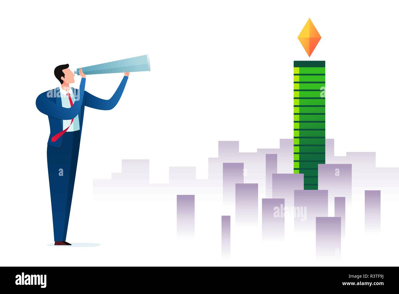 Goal tower view Stock Vector Images - Alamy