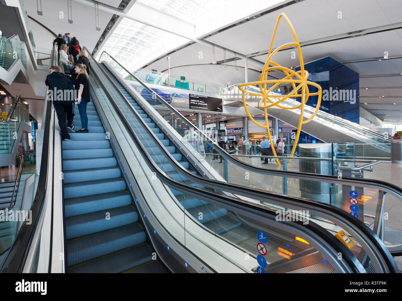 Ireland, Dublin, Dublin International Airport, Terminal 2, interior ...