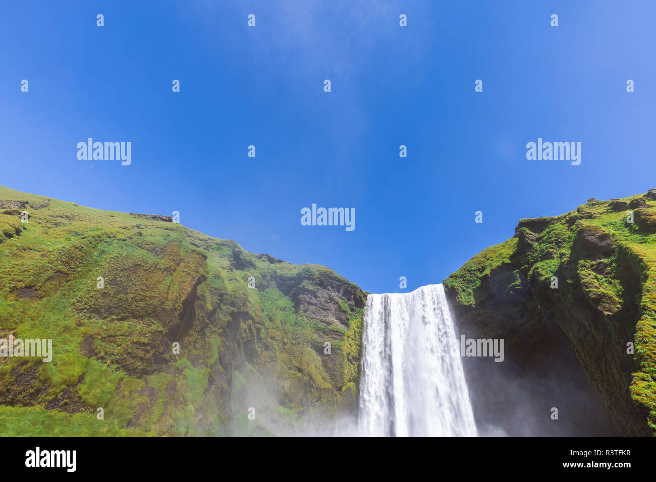 Iceland, Skogar, Waterfall Skogafoss Stock Photo - Alamy