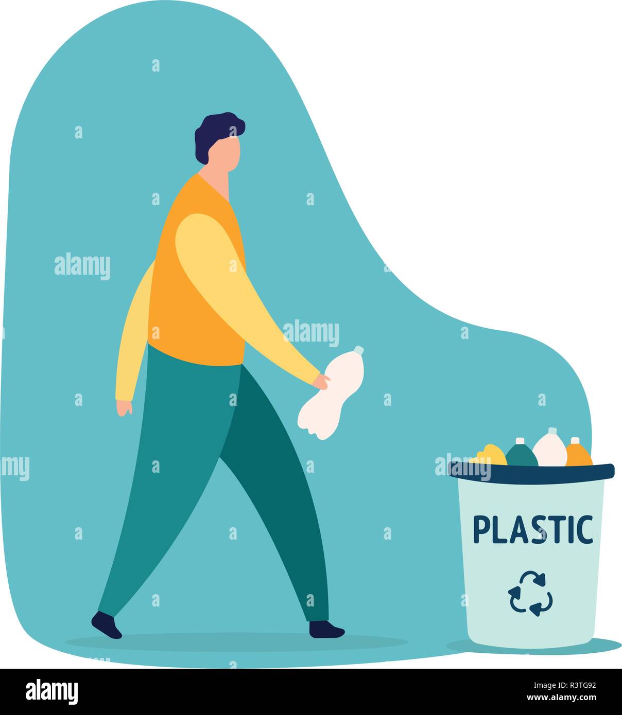 Throwing away litter Stock Vector Images - Alamy