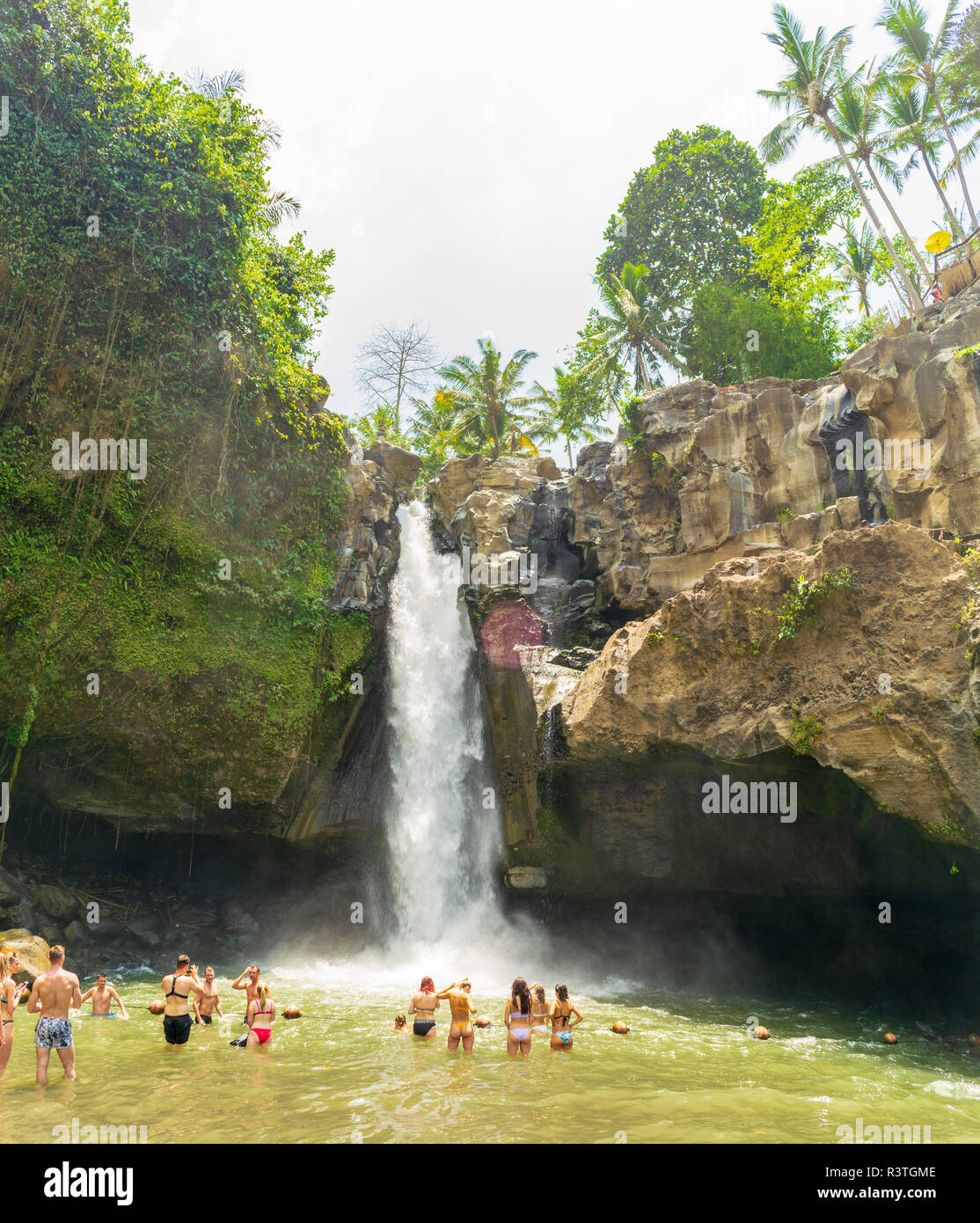 Tegenungan Waterfall, Ubud, a beautiful waterfall, bathing in waterfall ...