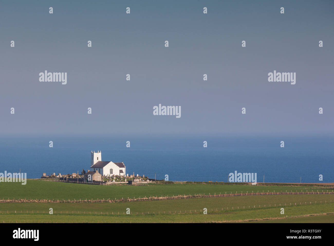 UK, Northern Ireland, County Antrim, Ballintoy Church Stock Photo - Alamy