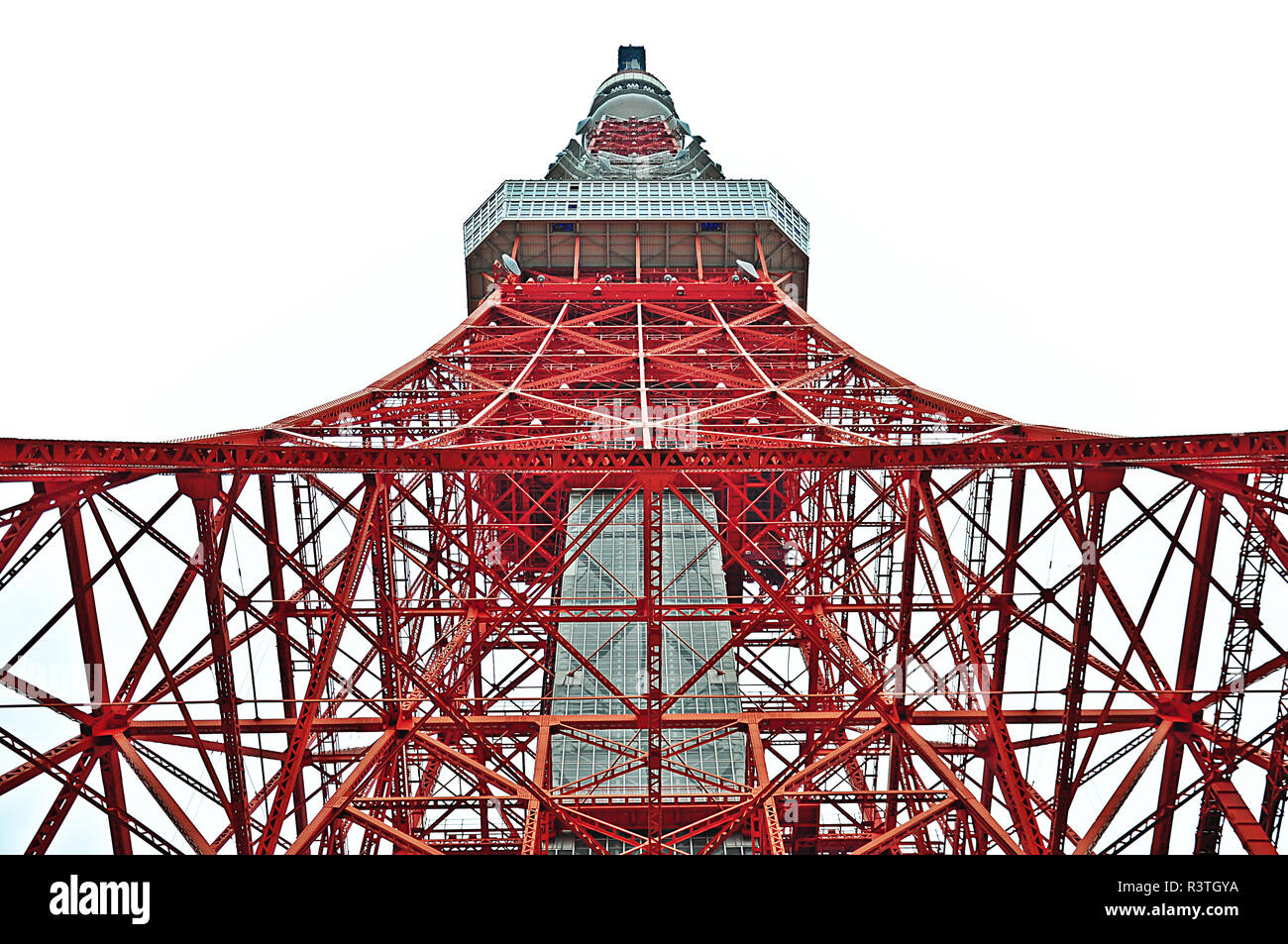 Tokyo Tower with white background Stock Photo - Alamy