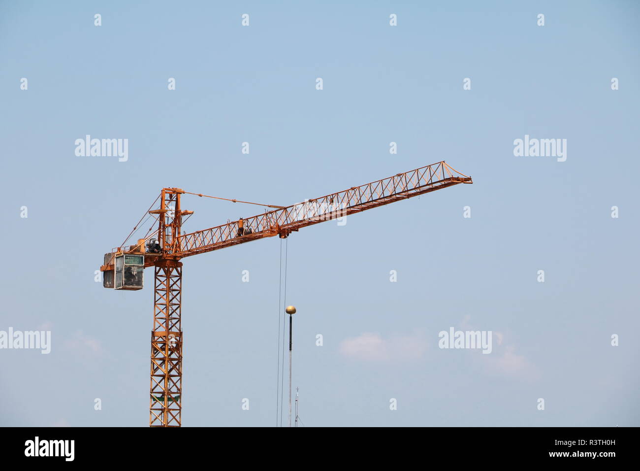 crane in construction building site Stock Photo - Alamy