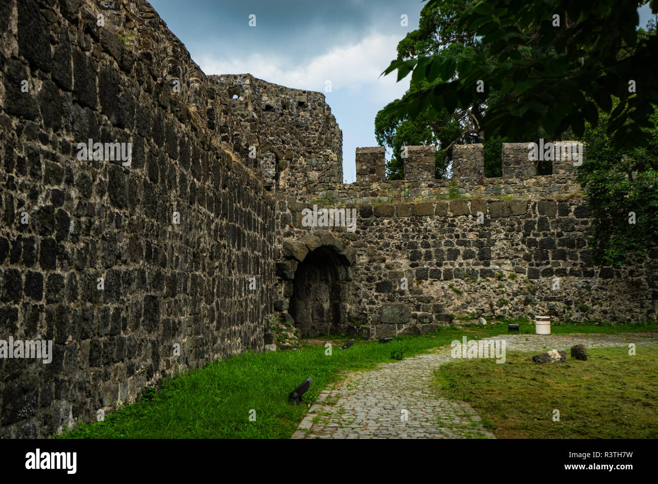 Gonio, Georgia / July 9, 2018: Ancient roman fortress Gonio - Asparos ...