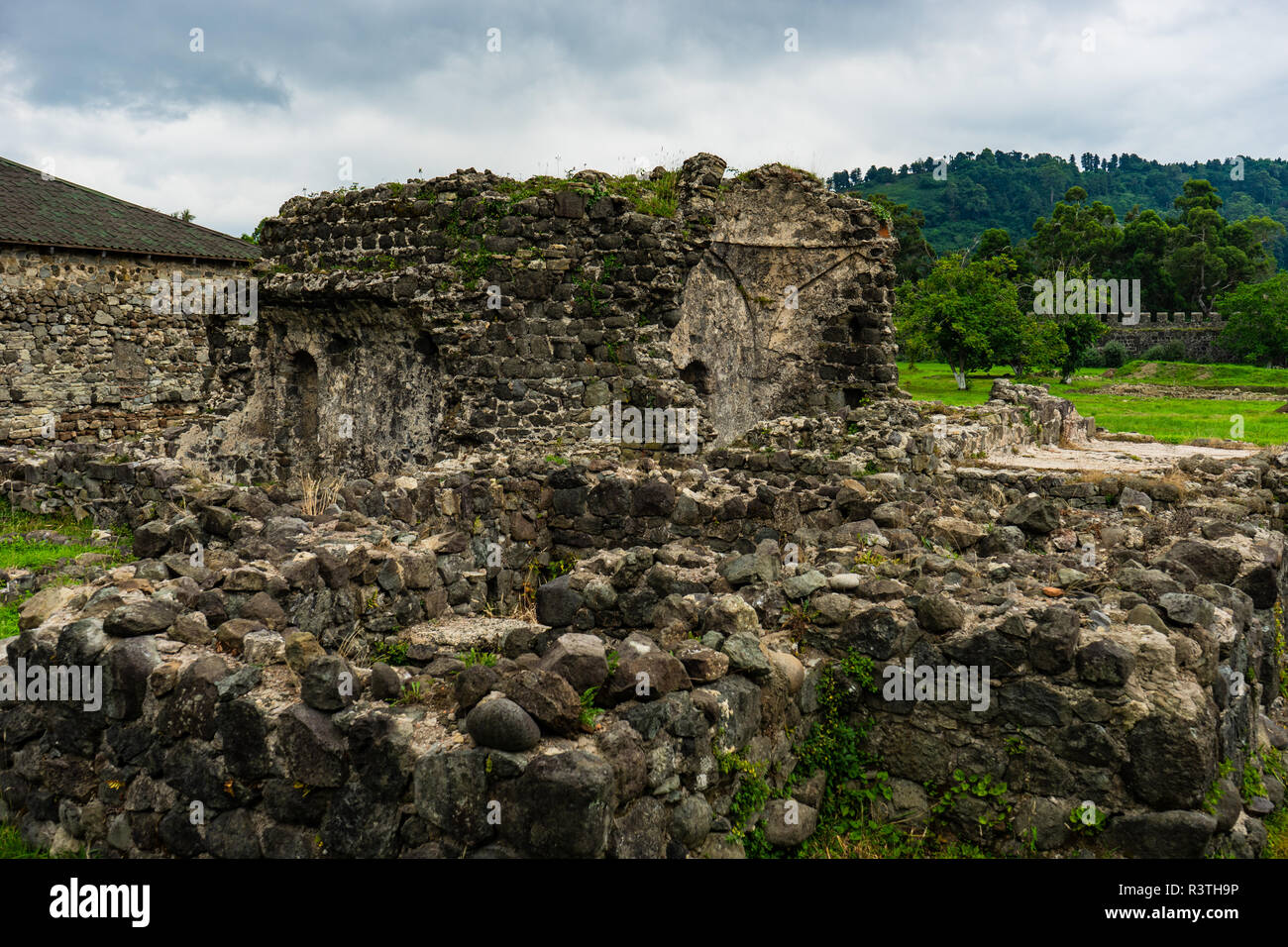 Gonio, Georgia / July 9, 2018: Ancient roman fortress Gonio - Asparos ...