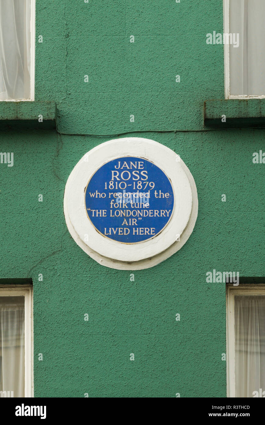 UK, Northern Ireland, County Londonderry, Limavady, former home of the ...