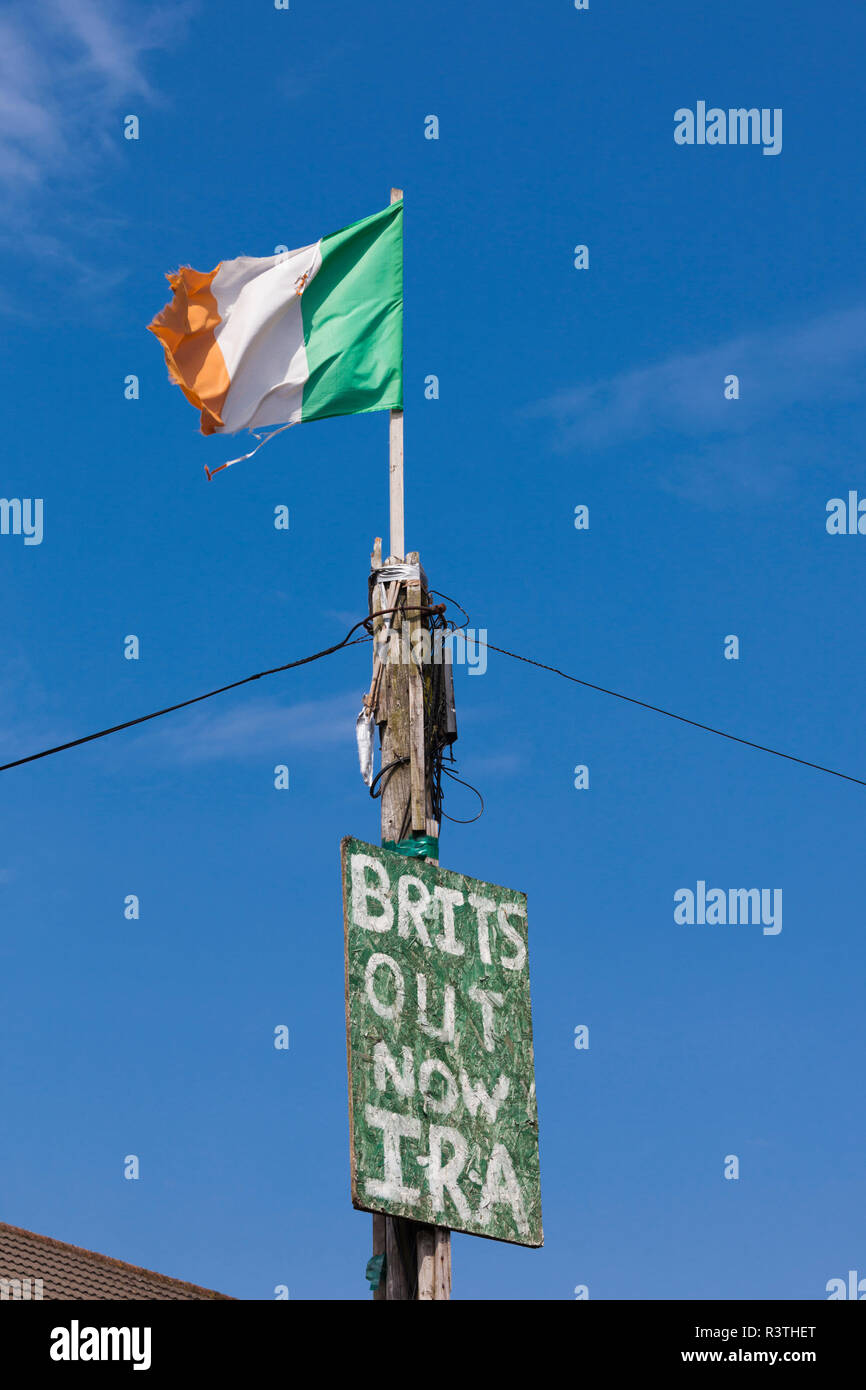 UK, Northern Ireland, County Londonderry, Derry, Bogside area, pro-IRA ...