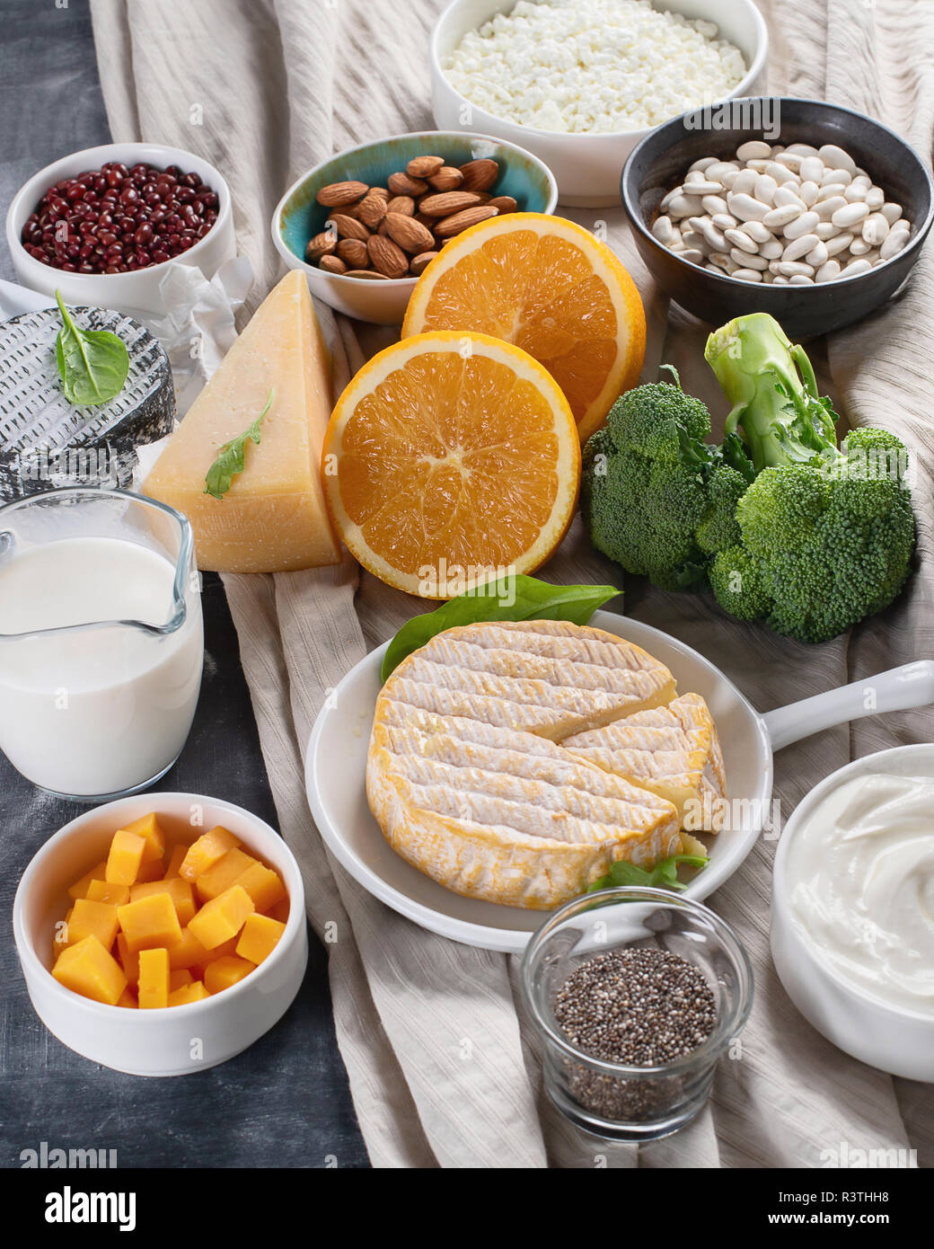 Calcium foods hi-res stock photography and images - Alamy