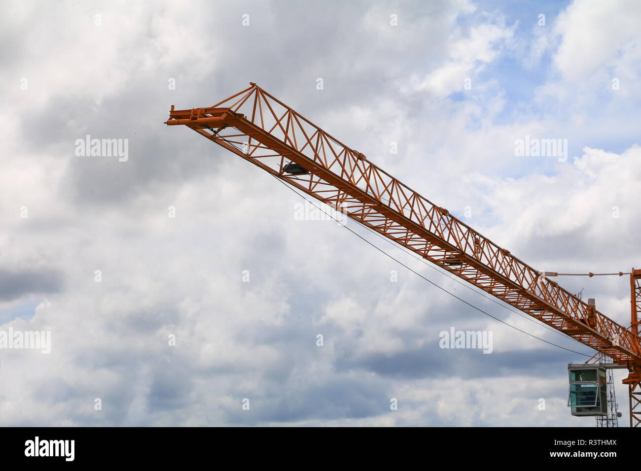 crane in construction building site Stock Photo - Alamy