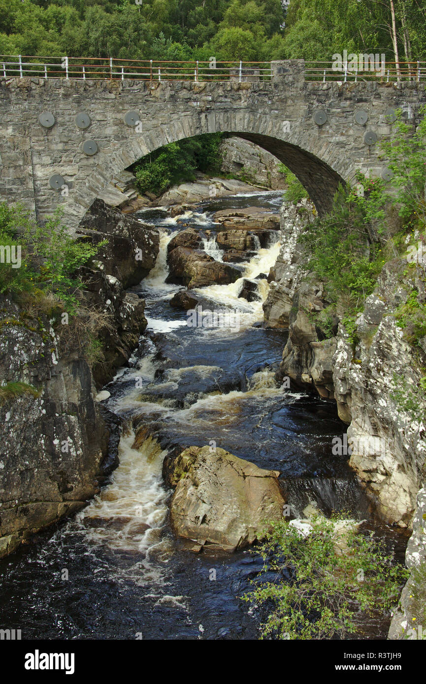 silver bridge over blackwater in scotland Stock Photo - Alamy