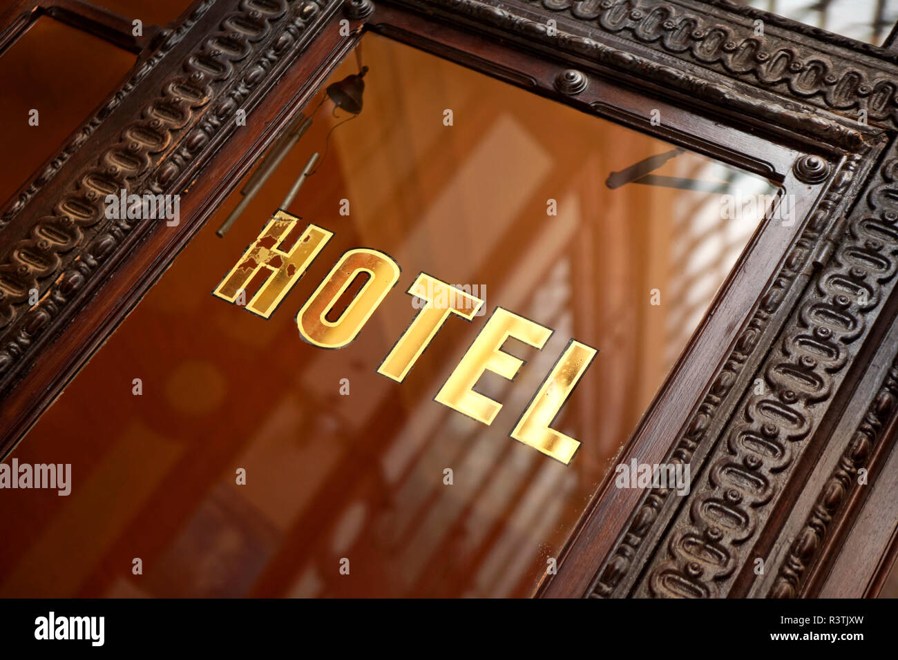 Old French hotel Stock Photo - Alamy