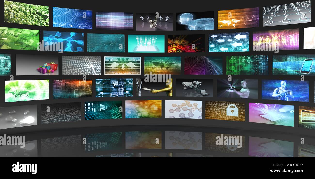 Technology Network System Stock Photo - Alamy