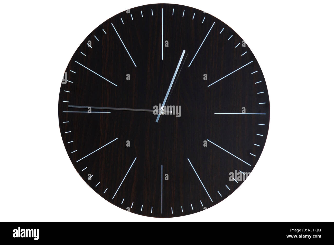 clock without numbers isolated on white background Stock Photo - Alamy