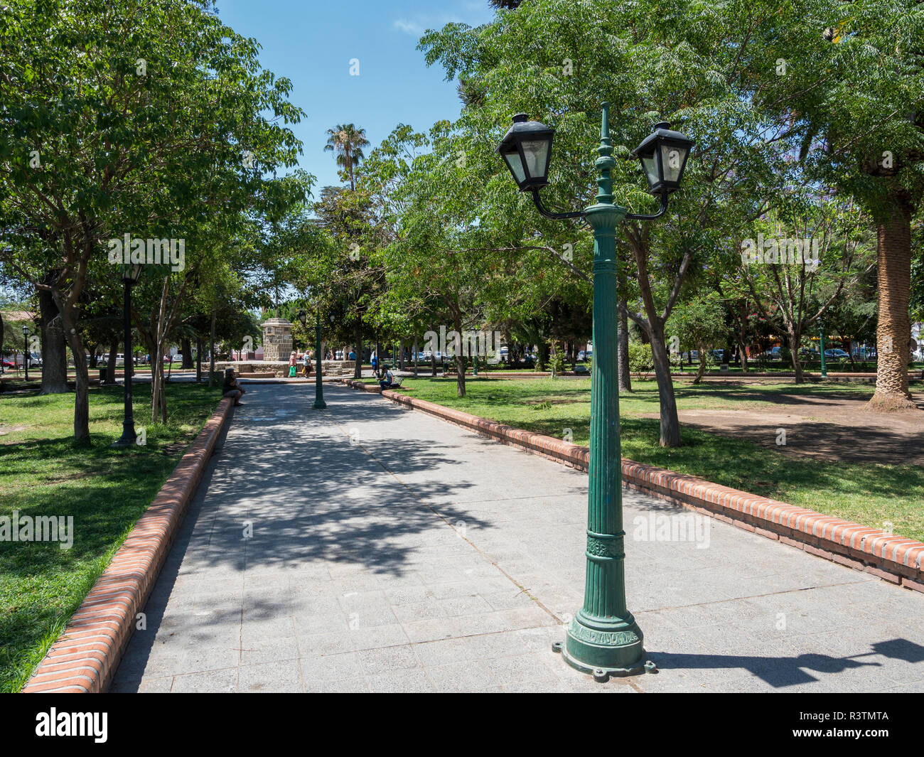The Plaza. Town of Cafayate is the center for tourism and winegrowing ...