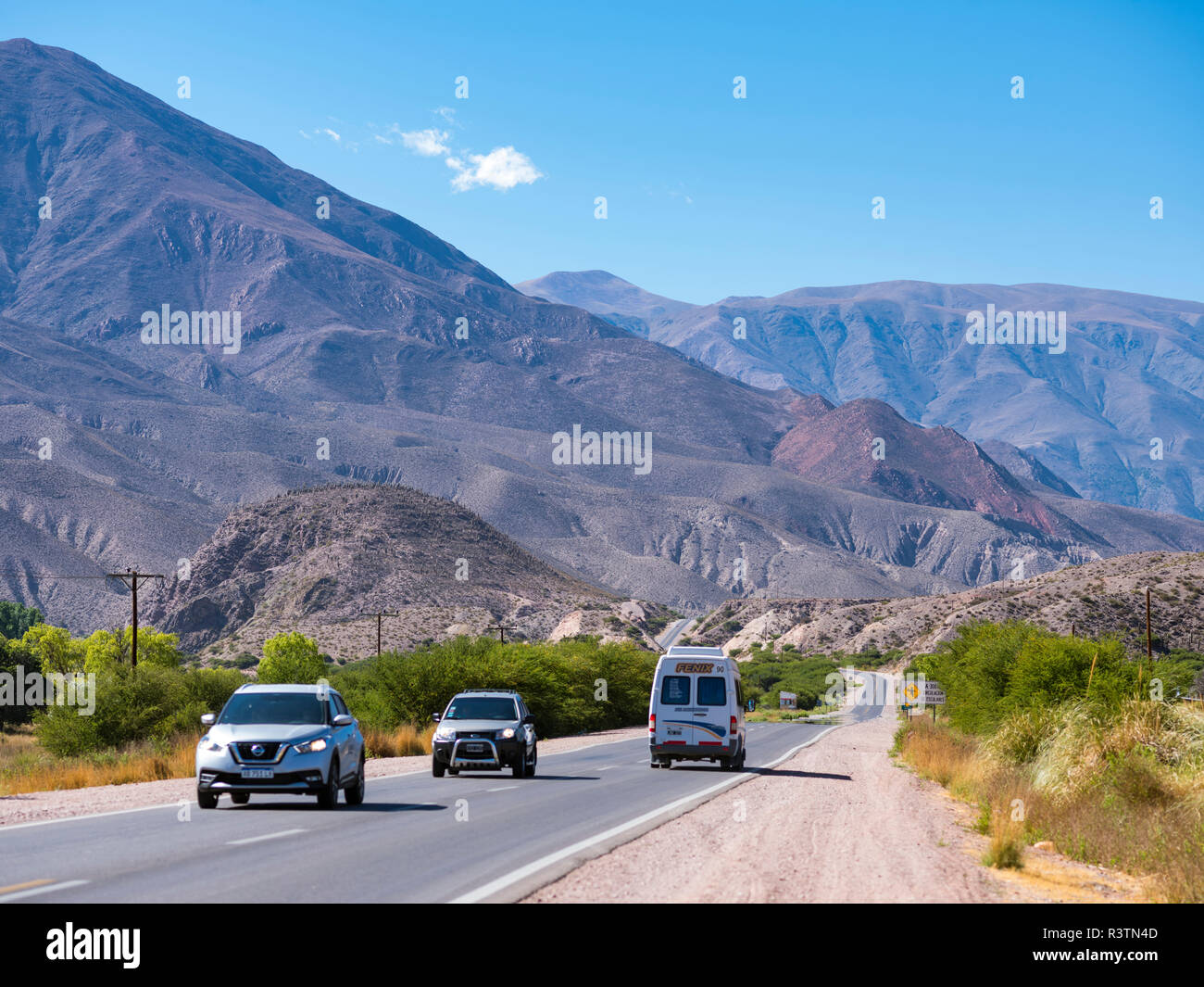 Canyon Quebrada de Humahuaca, a UNESCO World Heritage Site. South ...