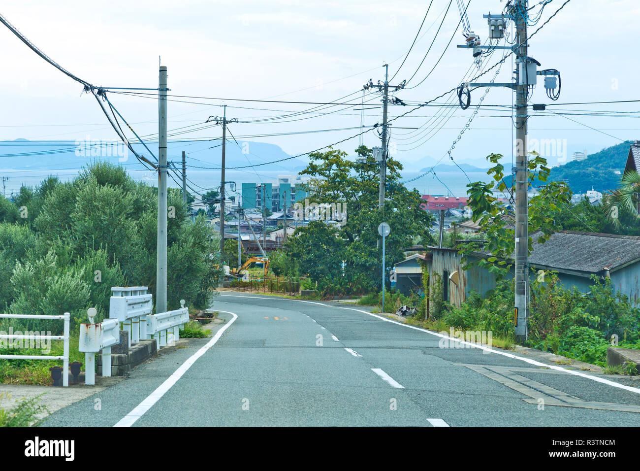 The main road of Shodoshima island in Shikoku, Japan Stock Photo - Alamy